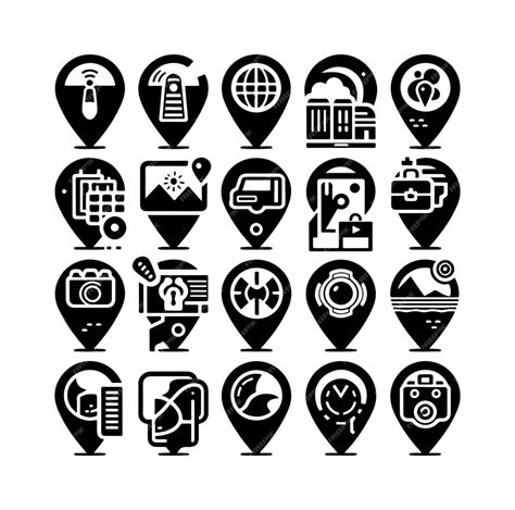 Pointer For Public Area Or Location On Map Vector Premium Ai