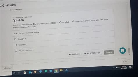 Solved 3 Gini Index Comentario Find And Interpret The Index