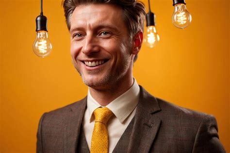Smart Solution Inspiration Problem Solving Creativity Man With Light