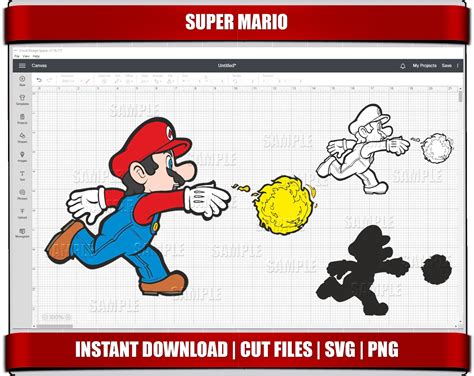 Mario Svg Mario Png Clipart Luigi Svg Mario Birthday Svg For Etsy