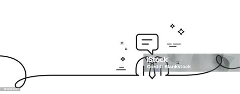 인간 말하는 라인 아이콘입니다 대화 기호입니다 말림이 있는 연속선 벡터 경첩에 대한 스톡 벡터 아트 및 기타 이미지 경첩