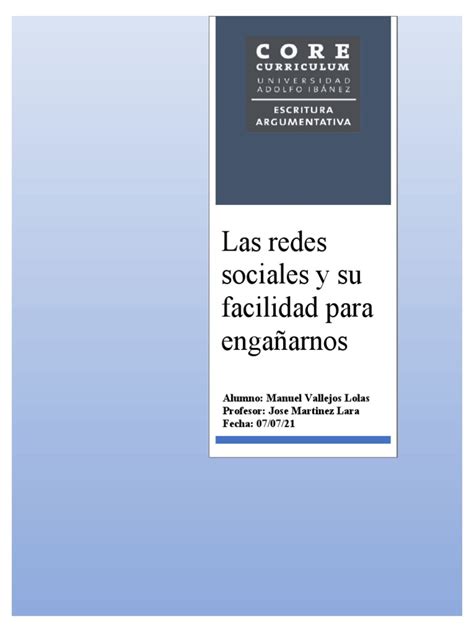Ensayo Sobre Las Fake News Pdf