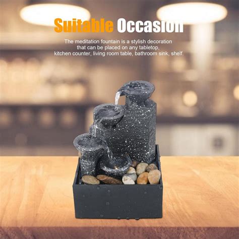 Badu Bg Сцена с водопад Настолна фън шуй медитация Вътрешен фонтан Водопад Фонтани Настолно бюро