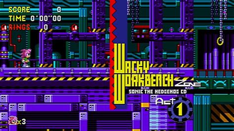 Sonic Cd Restored Wacky Workbench 1 Amy 2201 Seconds Youtube