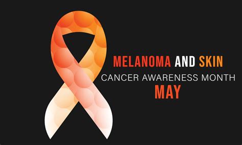 Melanoma And Skin Cancer Awareness Month May Template For Background