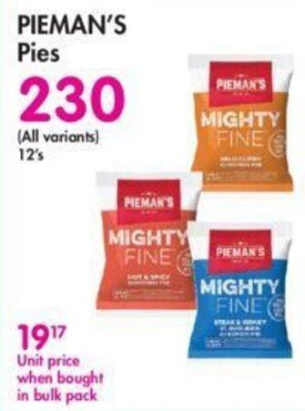 Pieman S Pies All Variants 12 S Offer At Makro
