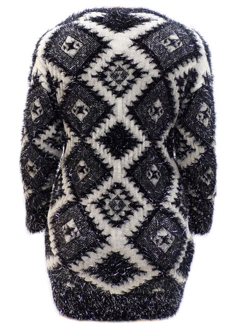 Curve Black Metallic Eyelash Knit Jumper Plus Size 18 To 3032