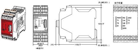 G9sx Gs 安全防护型开关单元外形尺寸 Omron Industrial Automation