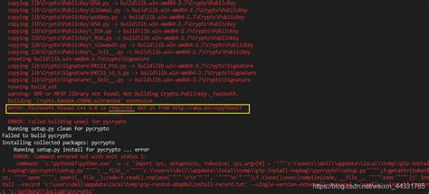Building Wheel For Pycryptosetuppyerror Windows10 Python27 中安装