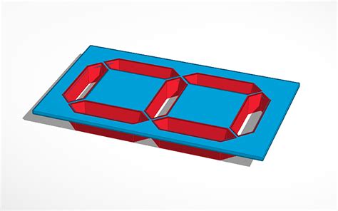 3d Design 7 Segmentos Tinkercad