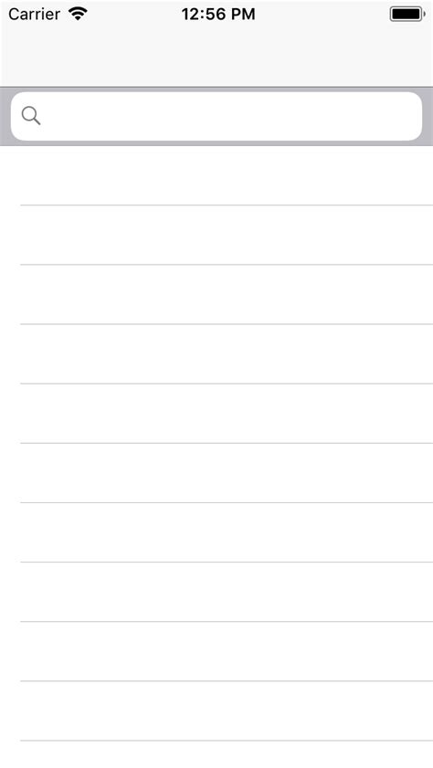 Ios How To Make Search Bar Shrinking Effect Like Default Mailbox