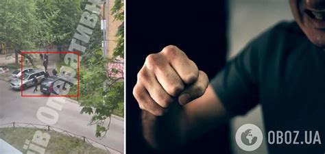 У Києві на вулиці Олени Теліги невідомі в масках нападали на перехожих відео Oboz Ua