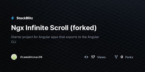 Ngx Infinite Scroll Forked Stackblitz