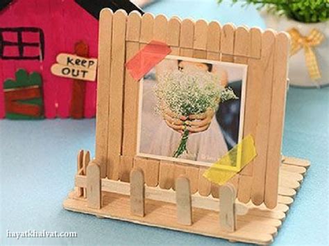 کاردستی های خلاقانه با چوب بستنی حیاط خلوت