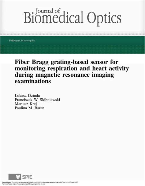 Pdf Fiber Bragg Grating Based Sensor For Monitoring · Fiber Bragg