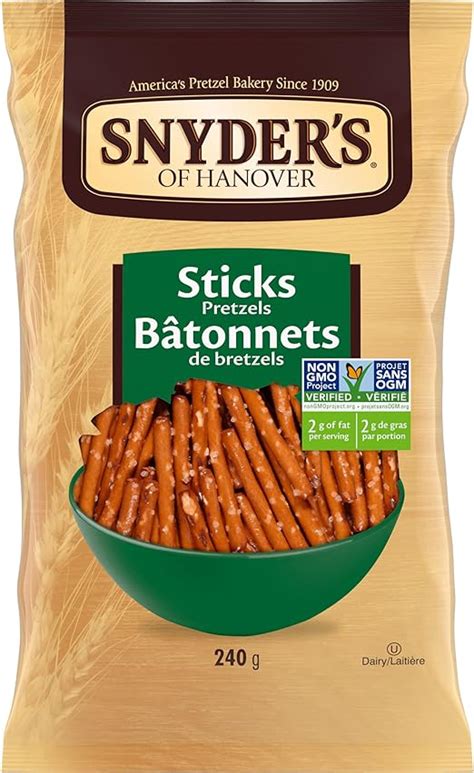 Snyders Of Hanover Pretzel Sticks 240 Grams Pack Of 1 Amazonca