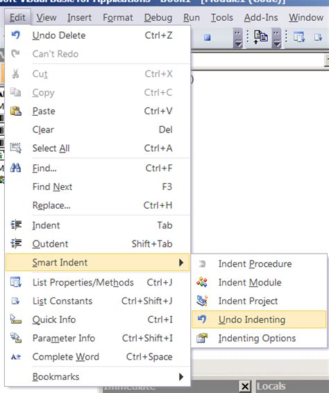 Vba Quick Formatting With Smart Indent Useful Code