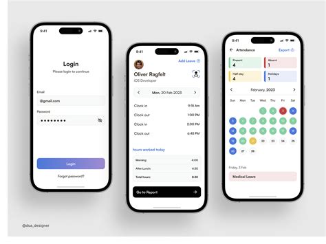 Attendance App Ui By Dua Designer On Dribbble