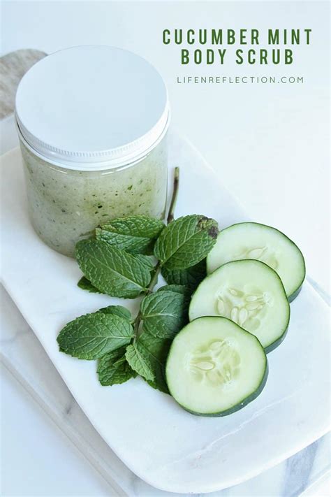 Refreshing Garden Fresh Cucumber Mint Body Scrub Recipe