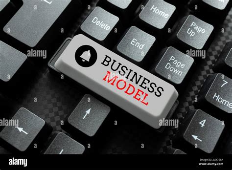 conceptual caption business model conceptual photo model showing how a