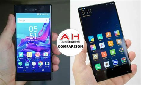 Phone Comparisons Sony Xperia Xz Vs Xiaomi Mi Mix