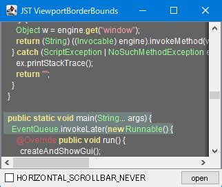 Jscrollpane Jviewport Java Swing Tips
