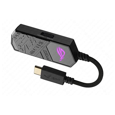Asus Rog Clavis Usb C To 35 Mm Gaming Dac With Ai Noise Canceling Mic