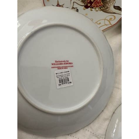 Williams Sonoma Twas The Night Before Christmas Salad Plates A Set
