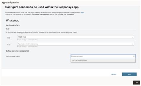 Oracle Responsys Messaging
