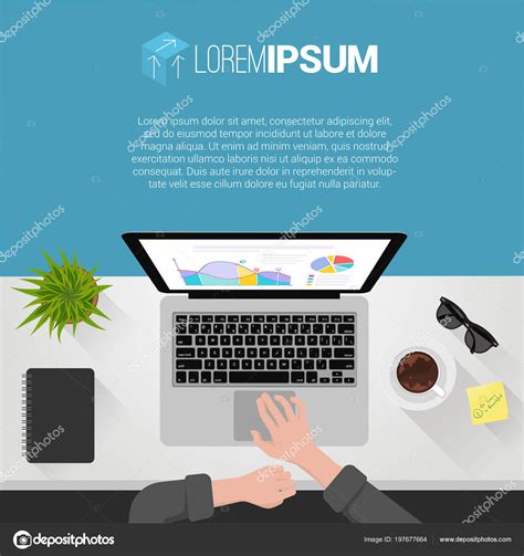 Hands On Laptop Keyboard Stock Vector By Mustahtar 197677664