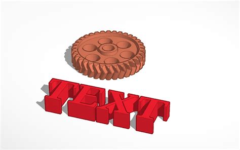 3d design gears parametric 34 dents tinkercad