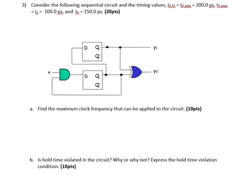 Solved Consider The Following Sequential Circuit And The Chegg