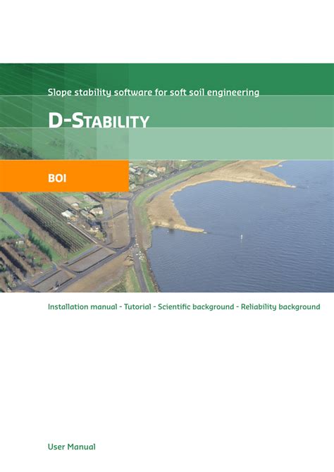 Pdf D Stability Slope Stability Software For Soft Soil Engineering