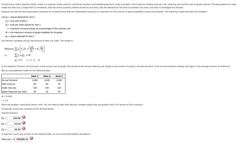 Solved I need help solving each section model are that only | Chegg.com