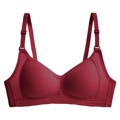 Jsaierl Womens Bras Wirefree Support T Shirt Bras Cotton Padded