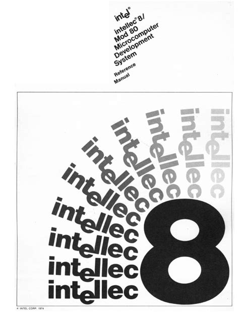 Intel Intellec 8 80 Documentation Bits Of The Golden Age