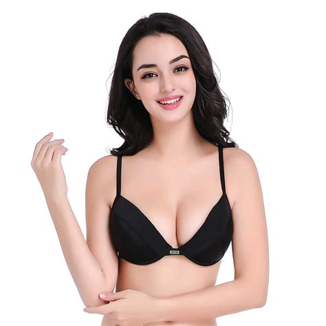 Buy Sexy Women Solid Push Up Bikini Top Bra Swimwear