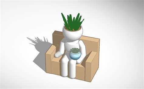 3d Design Person Planter Tinkercad