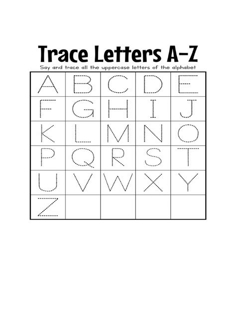 Capital Letter Tracing Worksheet 265203png Pdf