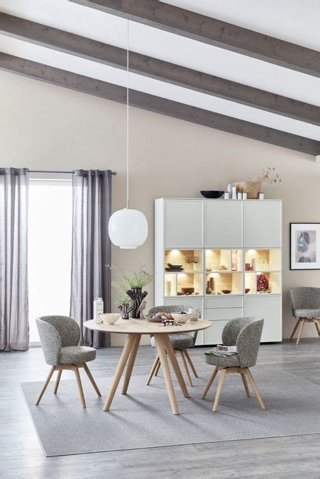 Schöner Wohnen Webteppich Galya 90 x 160 cm Grau Polypropylen Round