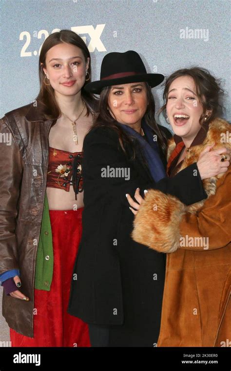 Los Angeles Feb 23 Odessa Azion Pamela Adlon Gideon Adlon At The