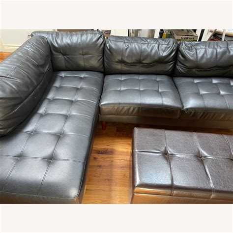 Wayfair Latitude Run Faux Leather Sectional Sofa Aptdeco