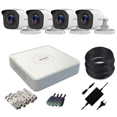Купить Готовый комплект AHD видеонаблюдения 4 камеры 2MP HiWatch KIT ...