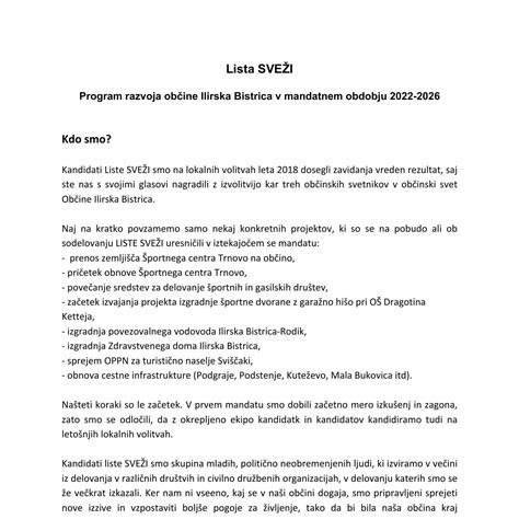 Lista Sveži Program 2022 Pdf Docdroid