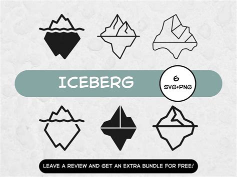 Iceberg Svg Svg Files For Cricut Ice Svg Arctic Svg Iceberg Png