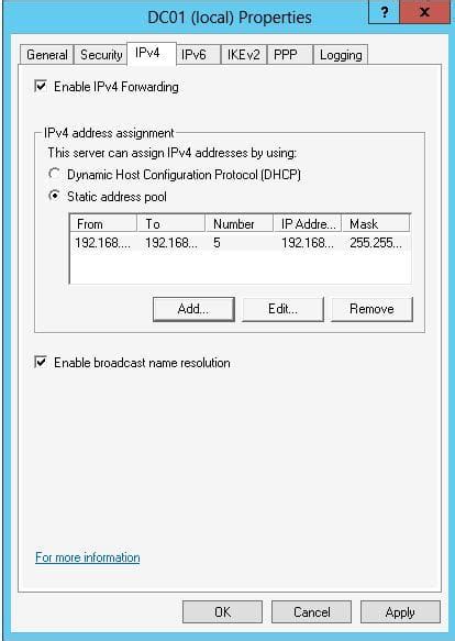 How To Configure And Setup Windows 2012 VPN Virtualization Howto