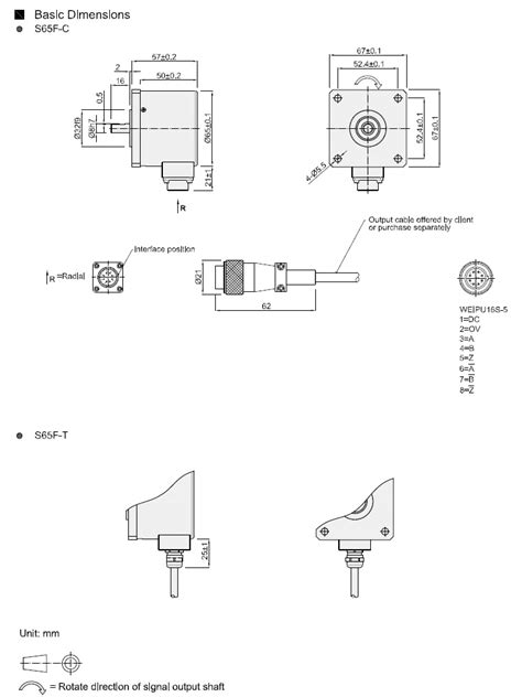 S65f Solid Shaft Rotary Encoder 2048 Resolution Un