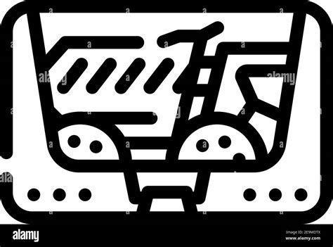 Scale Model Toy Line Icon Vector Illustration Stock Vector Image And Art