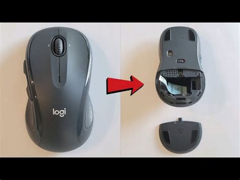 How To Change Batteries Logitech M Comfort Plus Mouse YouTube