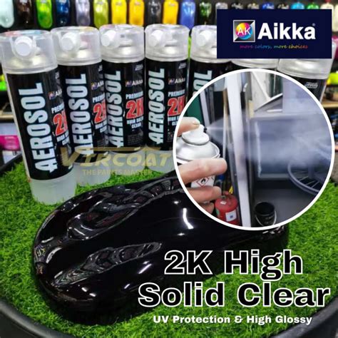 AIKKA Premium High Solid K Clear Aerosol Spray Tin Top Coat Clear Aerosol Spray K Clear K
